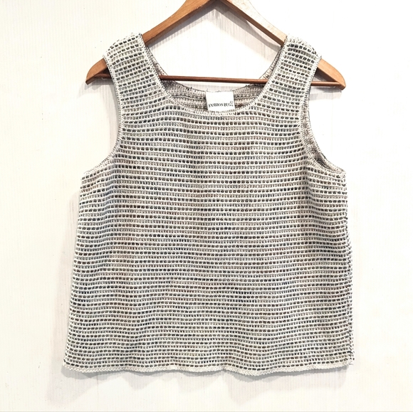 Vintage | Sweaters | Vintage Fashion Bug Textured Knit Sleeveless ...